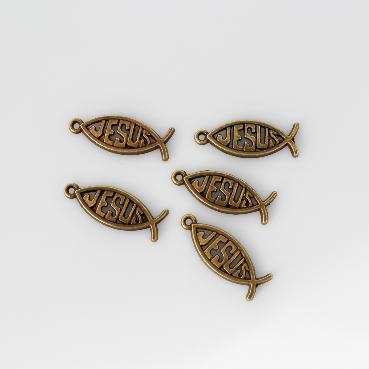 Jesus Ichthys Fish Charms | Bulk Jewelry Supplies – Small Devotions