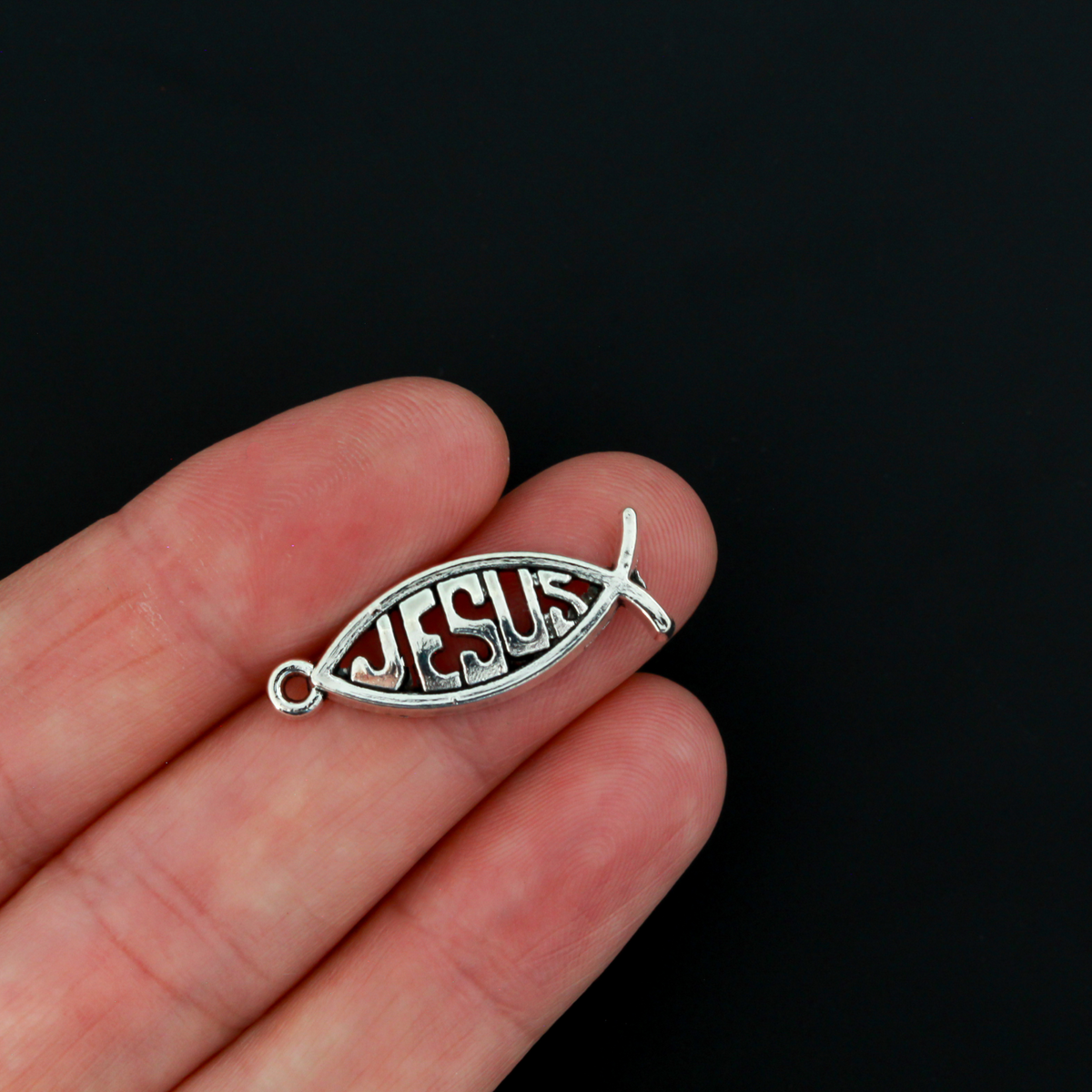 Jesus Ichthys Fish Charms | Bulk Jewelry Supplies – Small Devotions