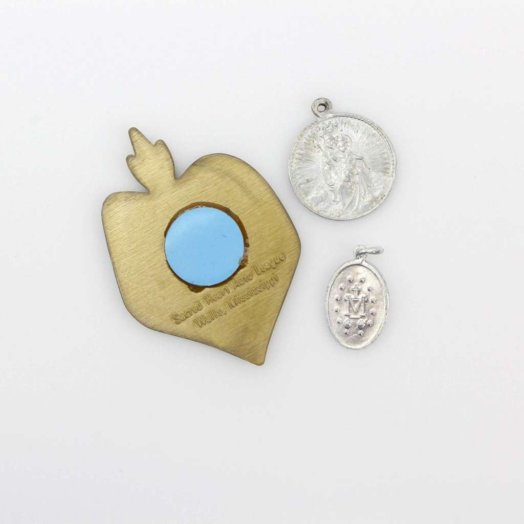 Vintage Sacred Heart Auto League Member Medallion | Small Devotions ...