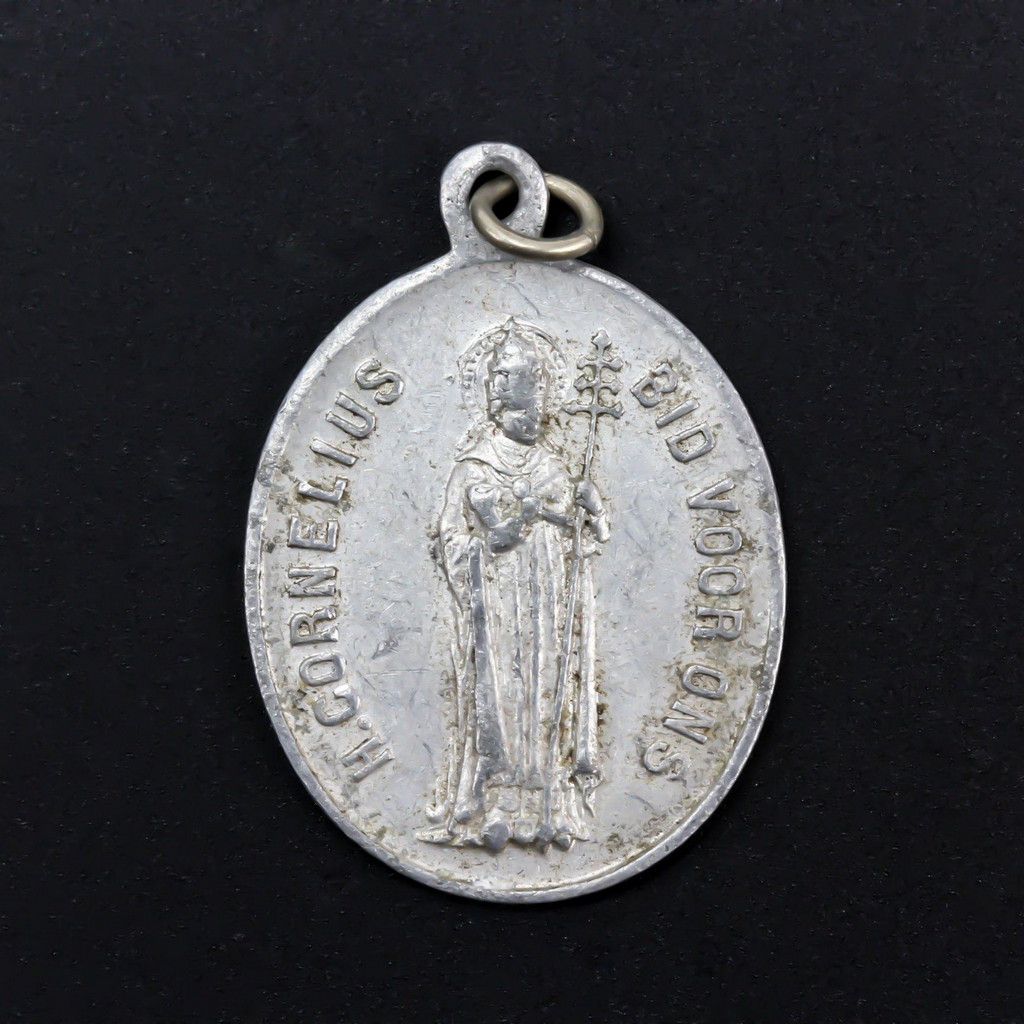 Vintage Saint Cornelius Pray For Us Dutch Religious Medal - Bid Voor O ...