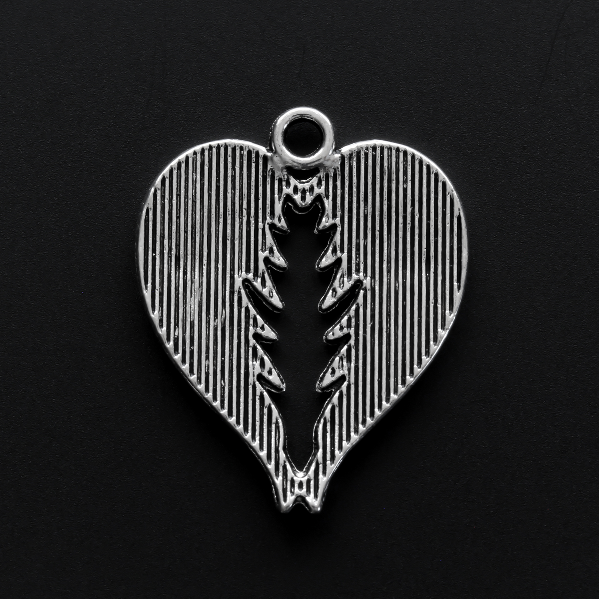 Heart Wing Charms 30mm long - Guardian Angel Wings in Heart, 10pcs ...