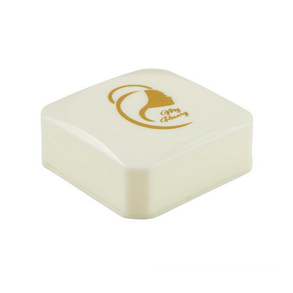 Blessed Mother Rosary Box 2-1/2" Square | Small Devotions Supply