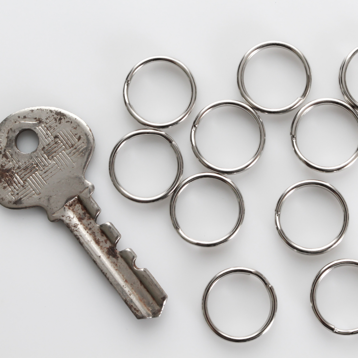 15mm Split Key Rings - Iron Double Loop Jump Ring, 50pcs – Small Devotions