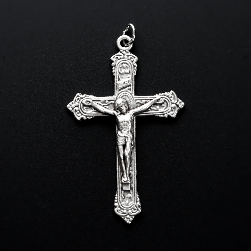 Victorian Style Crucifix Pendant | Rosary Making Supplies | Small ...