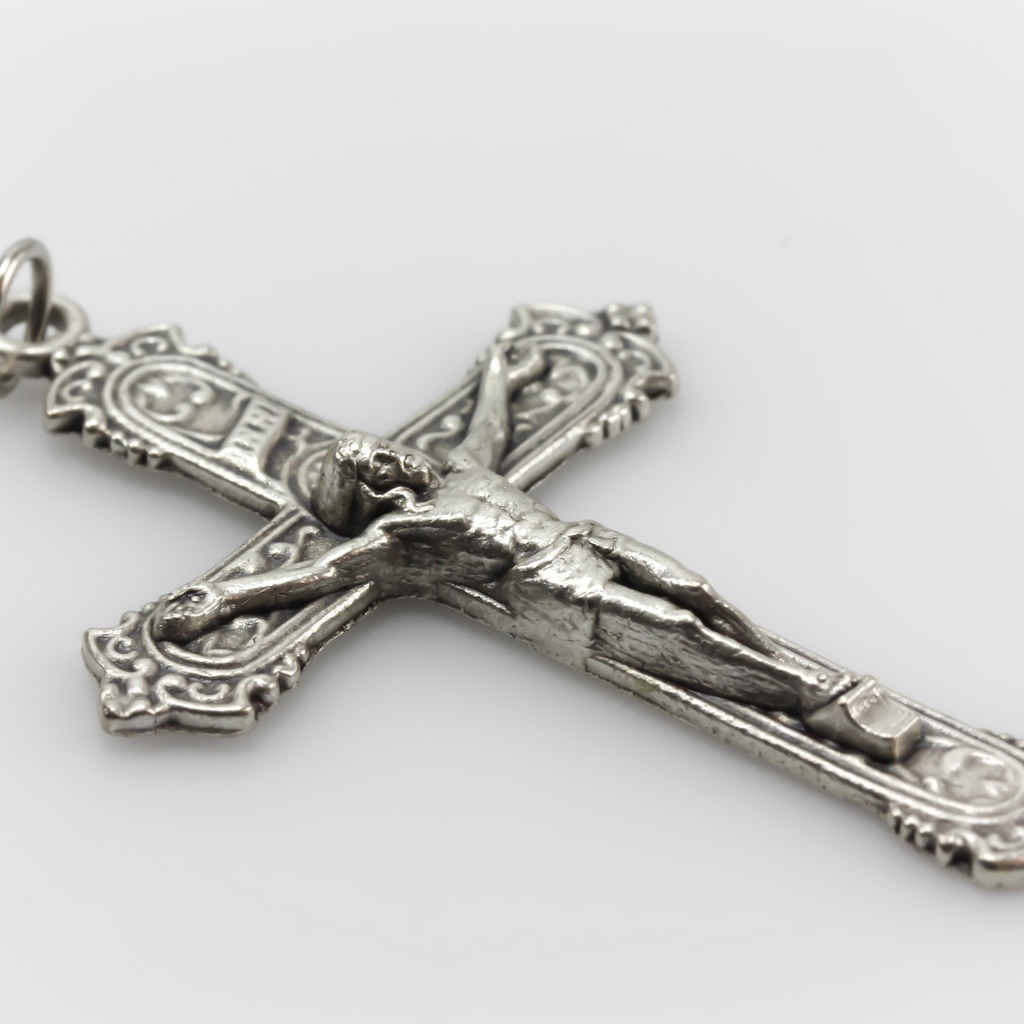 Victorian Style Crucifix Pendant | Rosary Making Supplies | Small ...